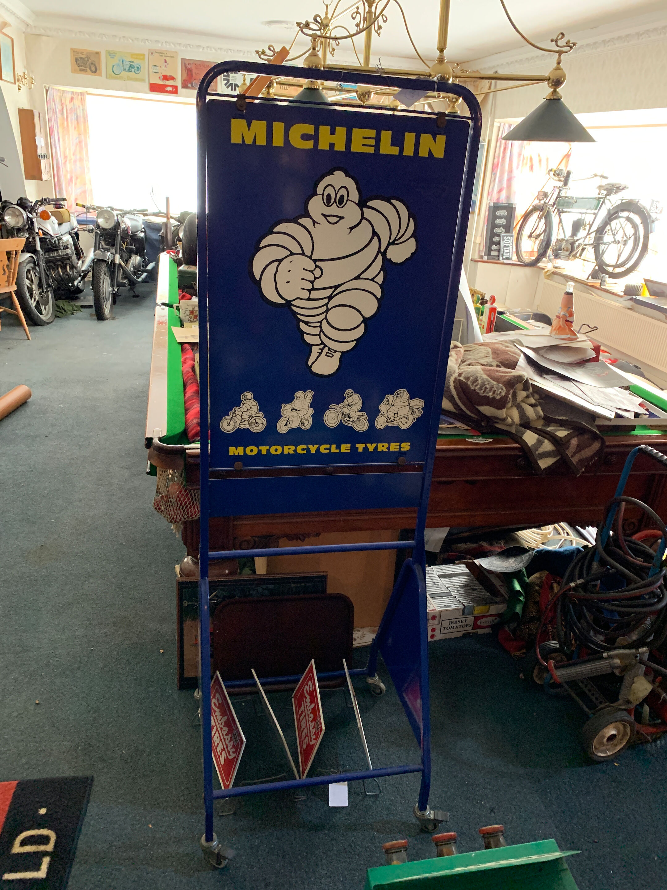 Bonhams Cars : A Michelin Motorcycle tyre stand ((6))
