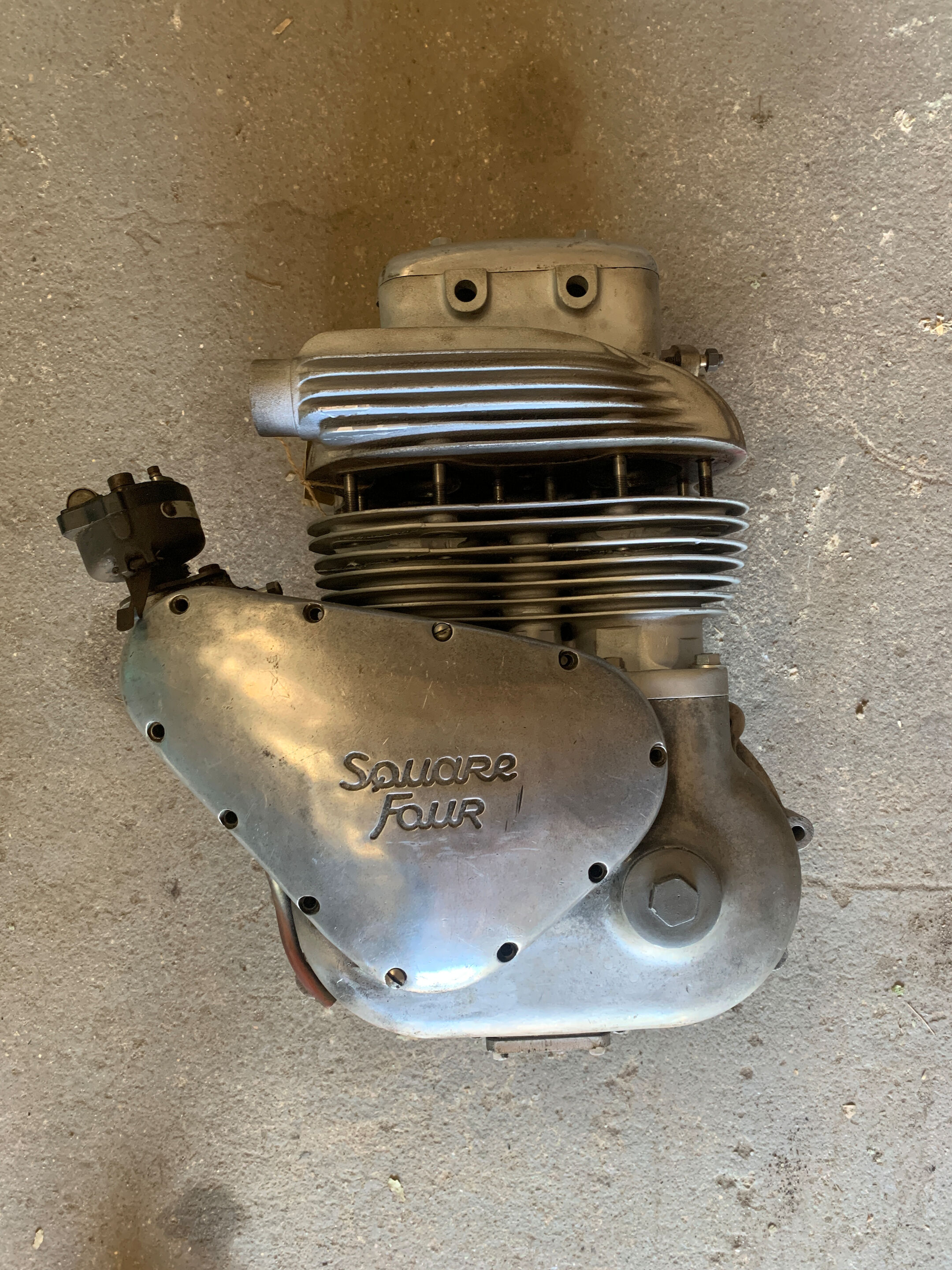 Bonhams Cars : A 1952 Ariel Square Four engine