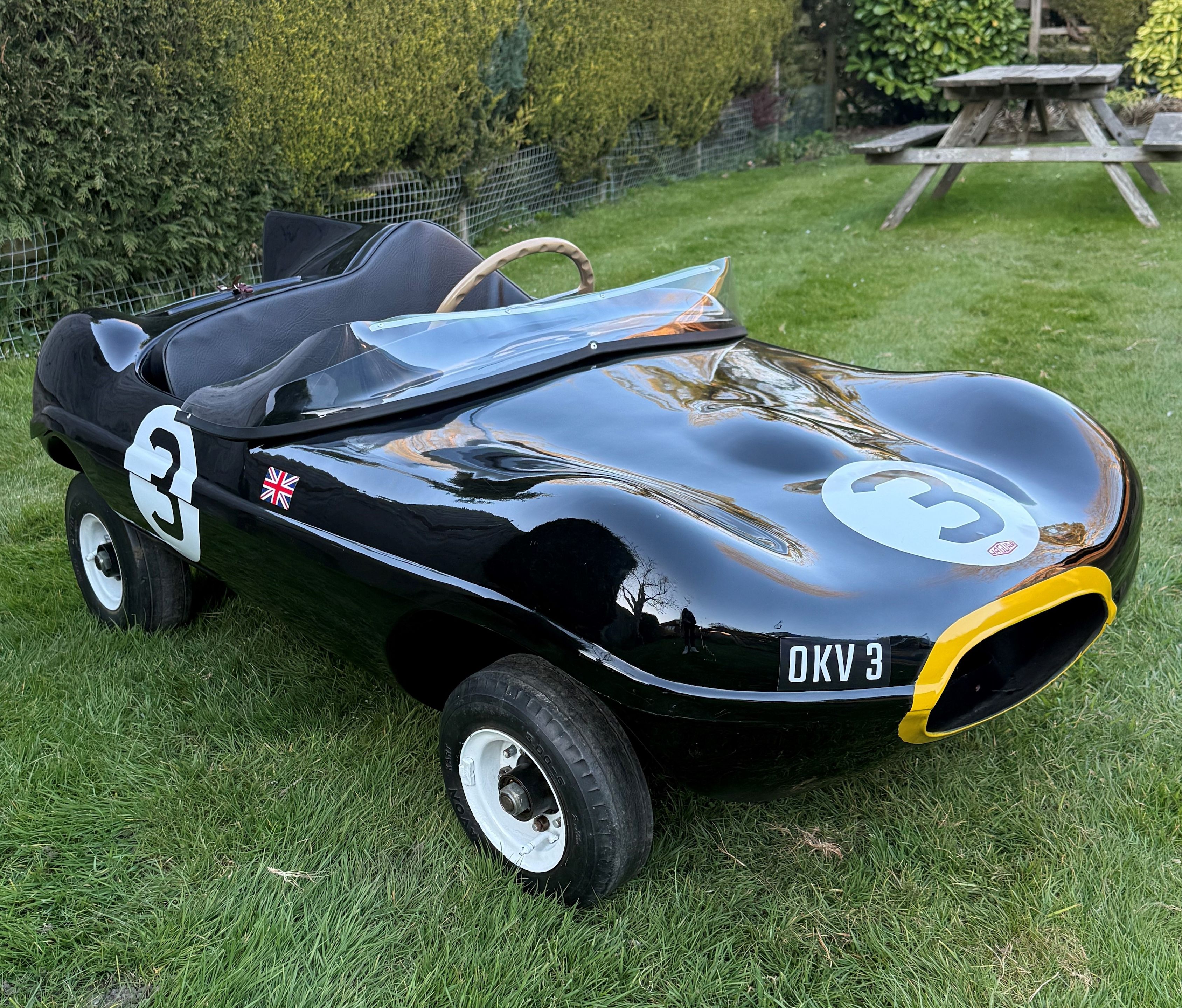 Bonhams Cars : A Cheetah Cub Jaguar D-Type child's car by Watsonian, 1960s
