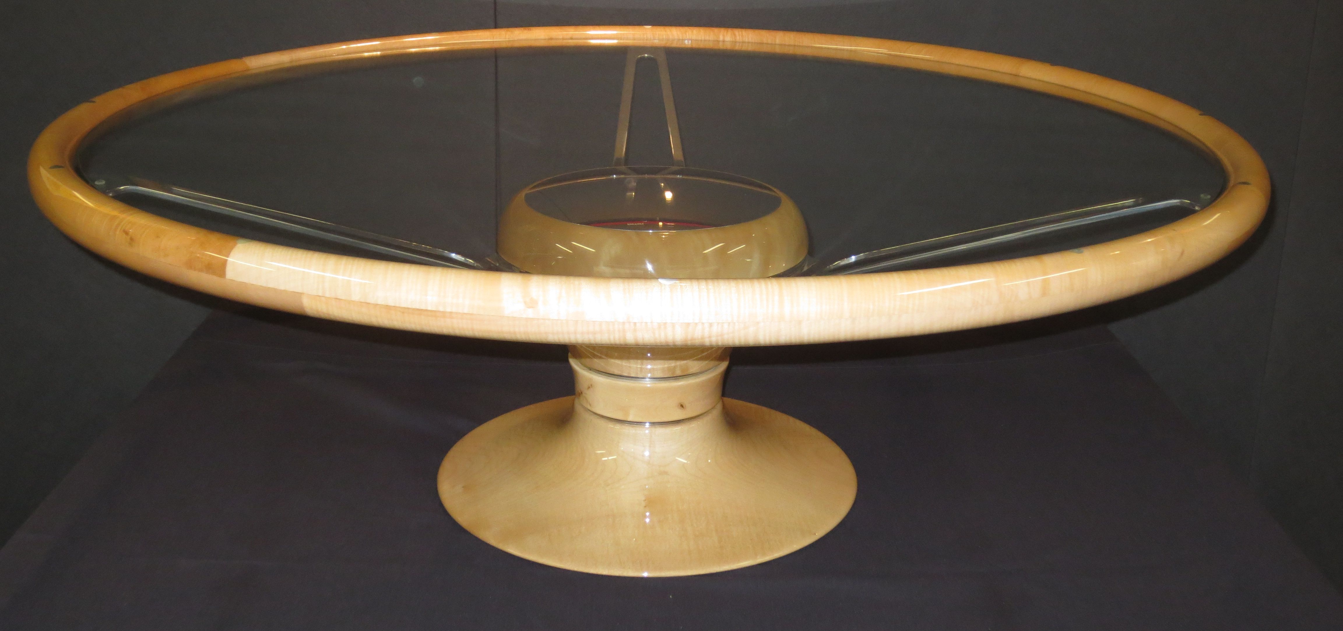 Bonhams Cars : An 'Elite' steering wheel table by Robert Ford,
