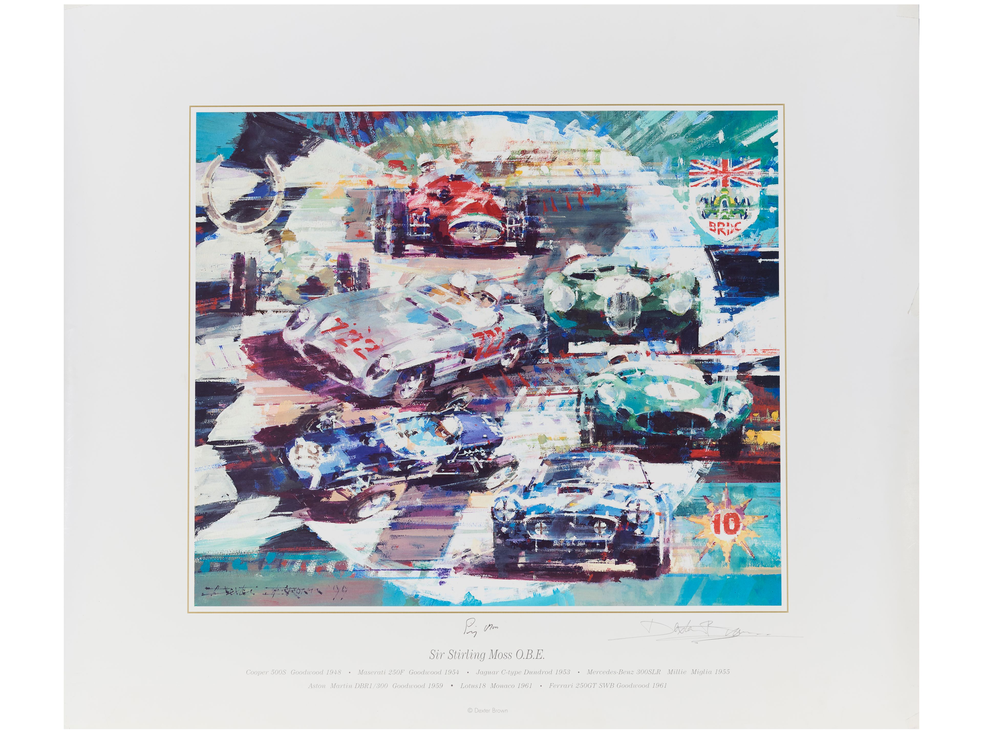 Bonhams Cars : Dexter Brown (England, born 1942) Print: Sir Stirling ...