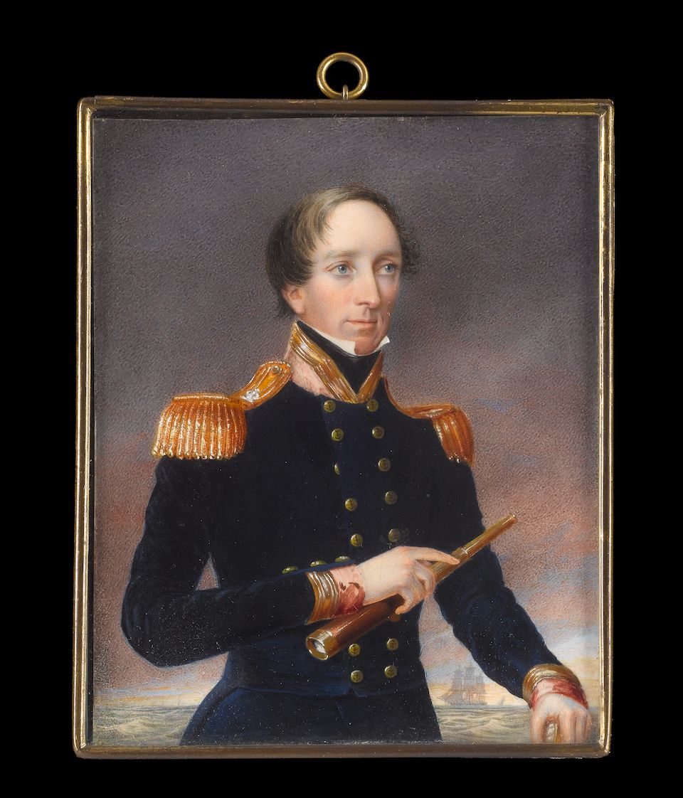 Bonhams : Aaron Edwin Penley (British, 1807-1870) A pair of portraits ...