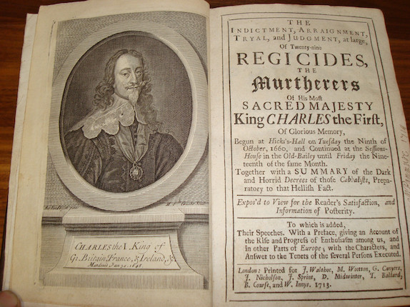 Bonhams : CHARLES I The Indictment, Arraignment, Tryal, and Judgment ...