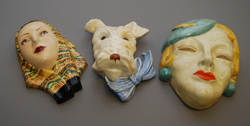 Bonhams : A collection of Austrian and Czechoslovakian wall masks
