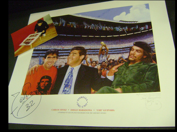 Bonhams : Teves/Maradona/Che Guevara colour limited edition hand signed ...