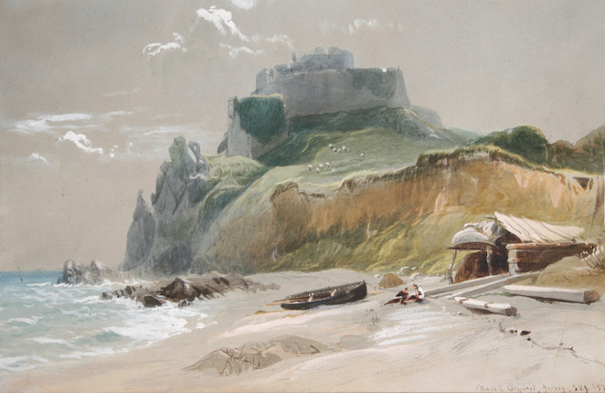 Bonhams : Samuel Phillips Jackson (British, 1830-1904) Mount Orgueil ...
