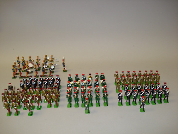 Bonhams : Ducal Cavalry dismounted in blues and khaki uniforms 114