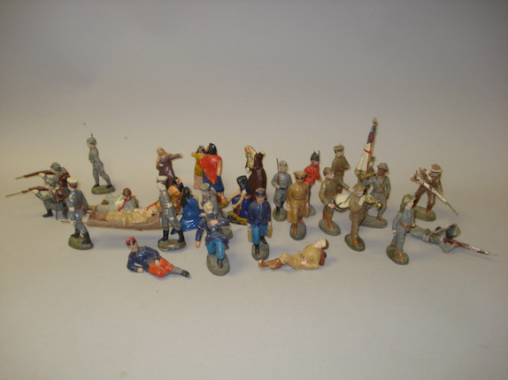 Bonhams : Elastolin early 100mm toy soldiers 30