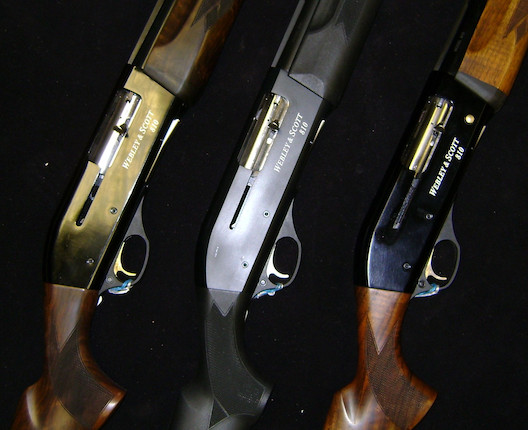 Bonhams : A 12-bore (3in) '810' self-loading gun by Webley & Scott, no ...