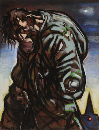 Bonhams : Peter Howson (British, born 1958) Downward Glance
