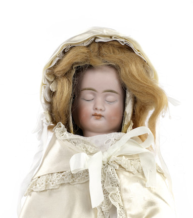 Bonhams : Bisque head three faced doll, circa 1910