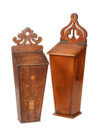 Bonhams : Two early 19th Century candle-boxes