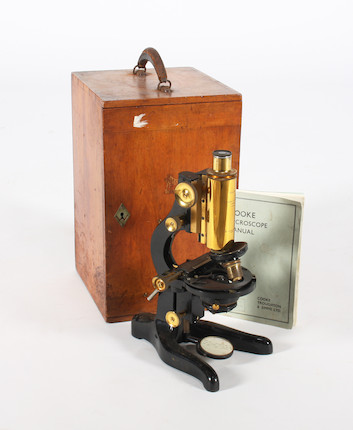 Bonhams : A W Watson & Sons Ltd compound monocular microscope, English ...