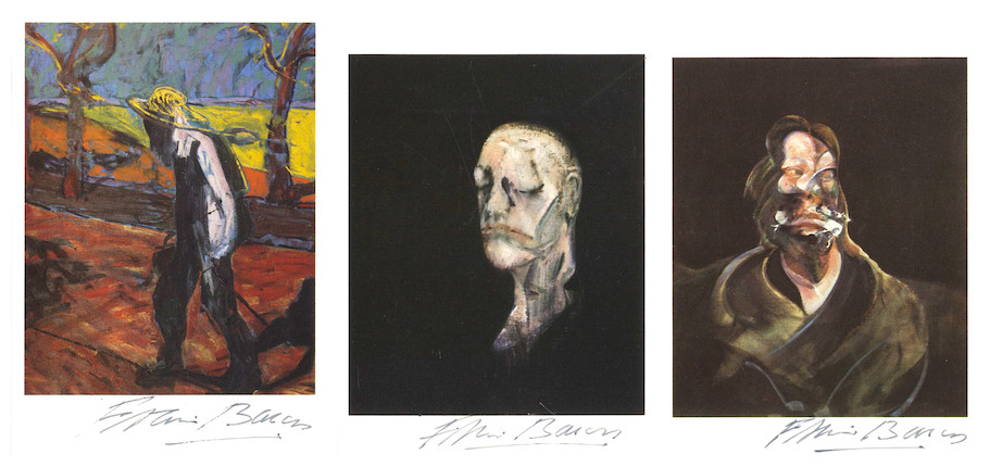 Bonhams : BACON (FRANCIS) A collection of three Tate Gallery postcards ...