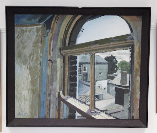 Bonhams : John Harris View through a window