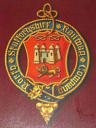 Bonhams : Two North Staffordshire Railway mounted crests