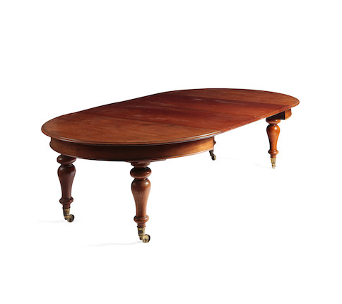 Bonhams : A Scottish mahogany mid-19th century 'Harlequin' dining table ...
