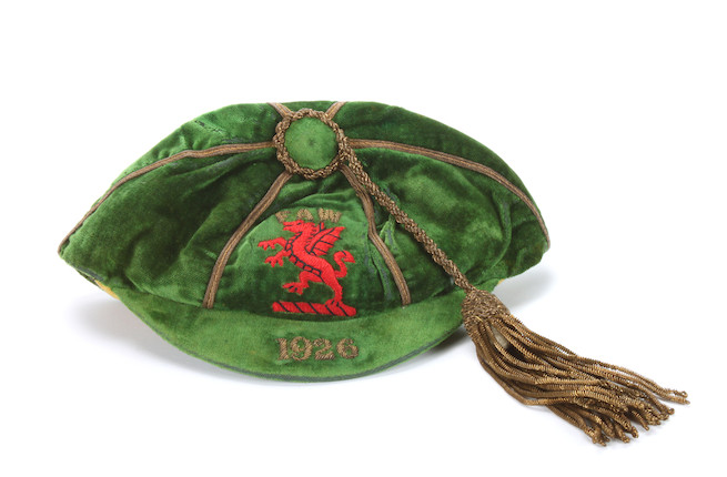 Bonhams : 1926 Welsh international cap