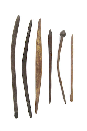 Bonhams : A mixed group of Aboriginal clubs and tools 29