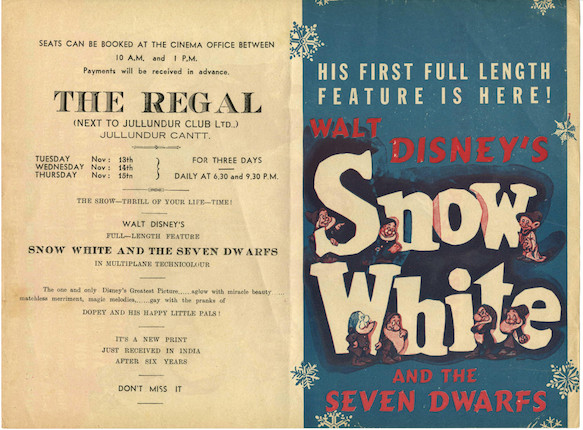 Bonhams : Snow White And The Seven Dwarfs and Fantasia, RKO Radio ...
