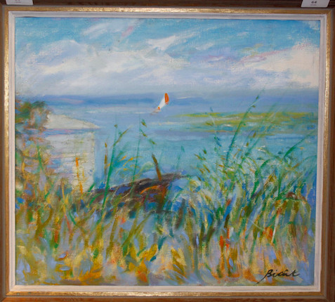 Bonhams : André Bicât (French, 1909-1996) 'Lake at Mantua'