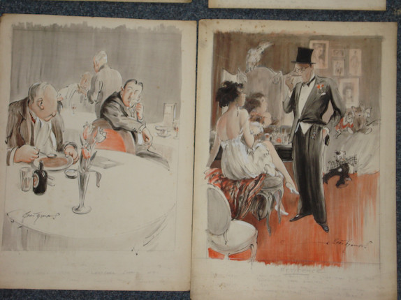Bonhams : Bert Thomas (British, 1883-1966) A selection of cartoons to ...