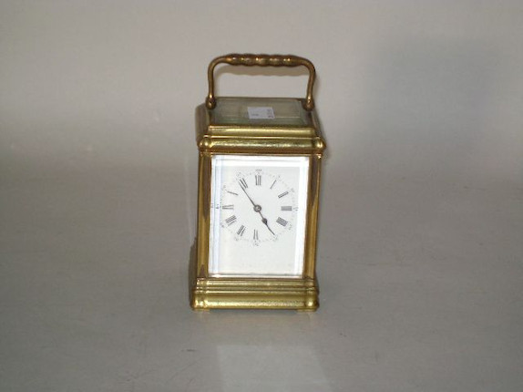 Bonhams : Richard et Cie A French brass carriage clock,