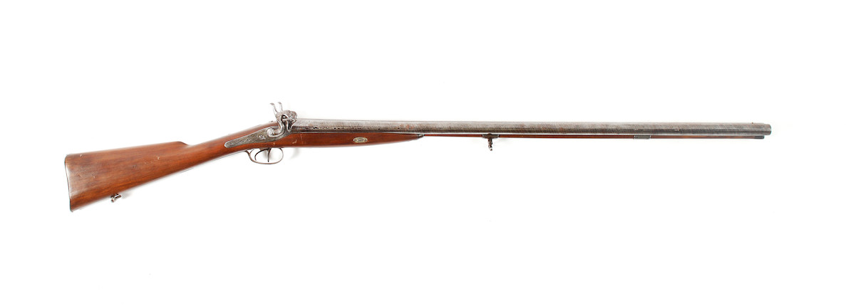 Bonhams : A Continental Double Barrelled Percussion Sporting Gun