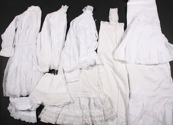 Bonhams : A group of fine early 20th century whitework underwear