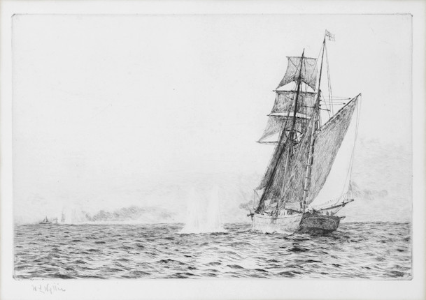 Bonhams : William Lionel Wyllie (British, 1851-1931) Sailing Ship ...