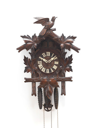 Bonhams : An early 20th century quarter striking Black Forest cuckoo ...