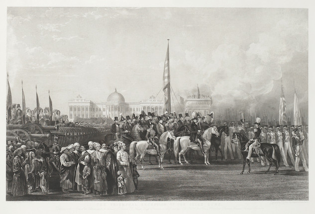 Bonhams : SIKH WARS The Triumphal Reception of the Seikh Guns at ...
