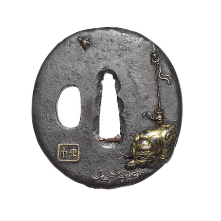 Bonhams : Two iron tsuba Nara School, probably 18th century