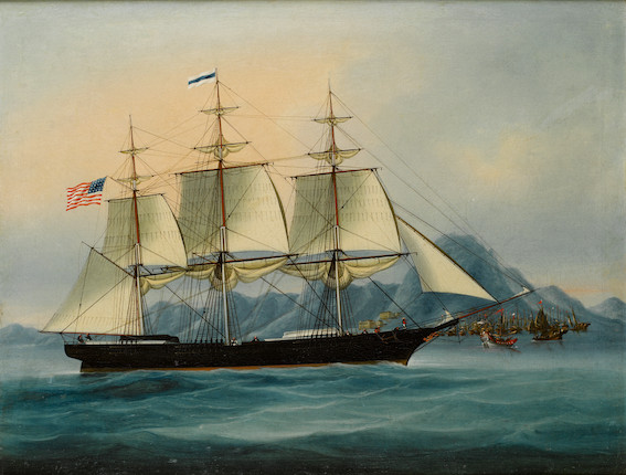 Bonhams : Anglo-Chinese School, 19th century An American clipper ship ...