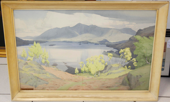 Bonhams : William Heaton Cooper (British, 1903-1995) Derwent Water from ...