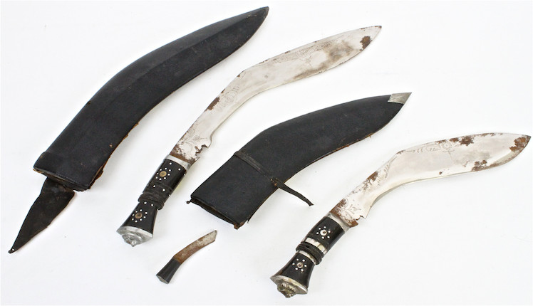 Bonhams : Two early 20th century Indian Kukris