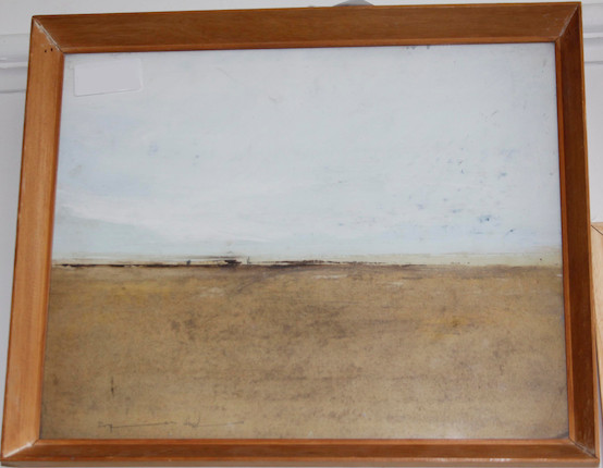Bonhams : Roger Cecil (British, born 1942) Landscape study signed, oil ...