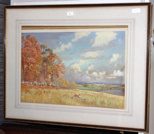 Bonhams : Eric Meade-King (British, born 1911) Fox with pheasant in an ...