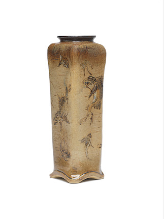 Bonhams : The Martin Brothers A Vase with Grotesque Fish, 1903