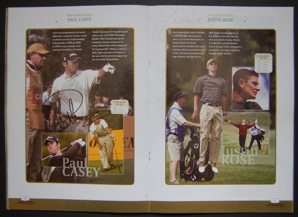 Bonhams : A large collection of 'modern' day professional golfers ...