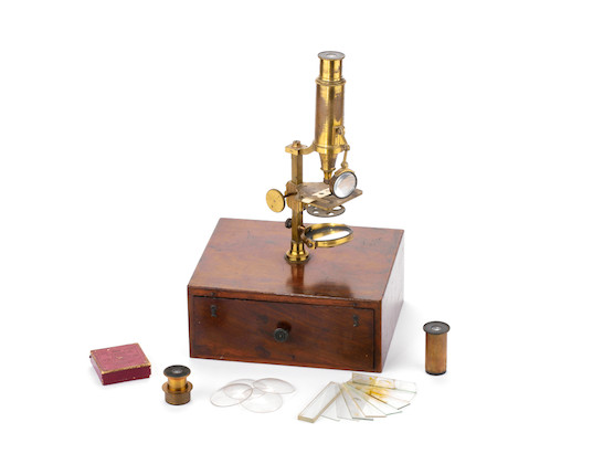 Bonhams : A Nachet compound monocular microscope, French, early 19th century,