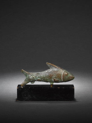 Bonhams : An Egyptian bronze bolti fish