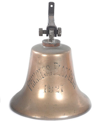 Bonhams : A Ship's bell, Dunkirk paddle steamer Princess Elizabeth 1927 ...