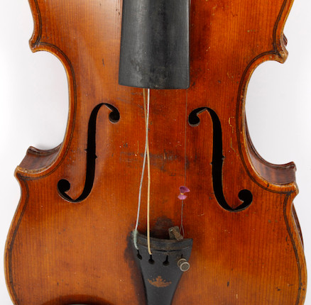 Bonhams : A French fiddle-back violin