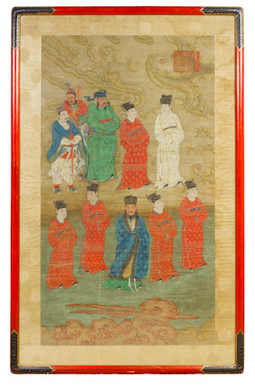 Bonhams : A set of five important 'Water and Land Ritual' paintings ...