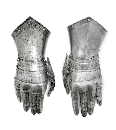 Bonhams : A Pair Of German Fingered Gauntlets