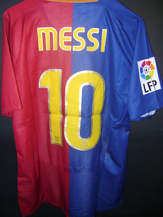 Bonhams : 2008/09 Barcelona triple season - Messi, Xavi and Iniesta ...