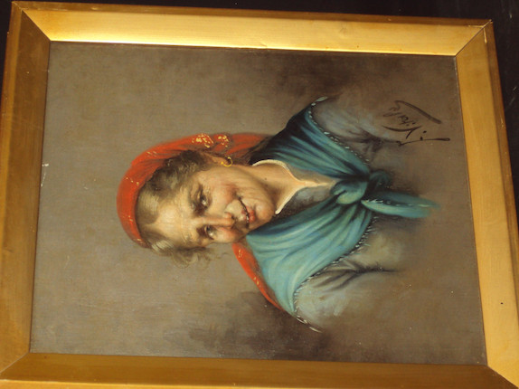 Bonhams : F. Vitale (Italian School, later 19th century) Studies of ...