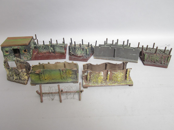 Bonhams : Elastolin 13470/7 Entrenchment with left hand Bunker 8