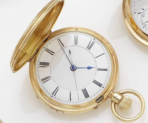 Bonhams : Johnson, Walker & Tolhurst. An 18ct gold full hunter pocket ...